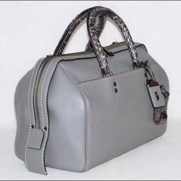 Coach | Bags | Nwt Coach Rogue 941 With Snakeskin Grey | Poshmark